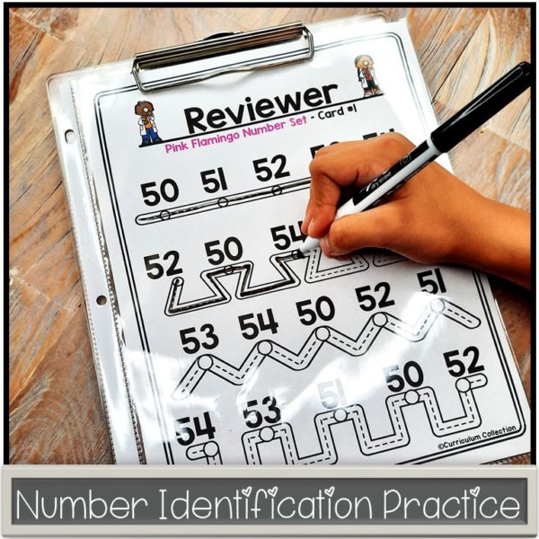 Recognizing Numbers 50-60 Binder Centers – Curriculum Collection